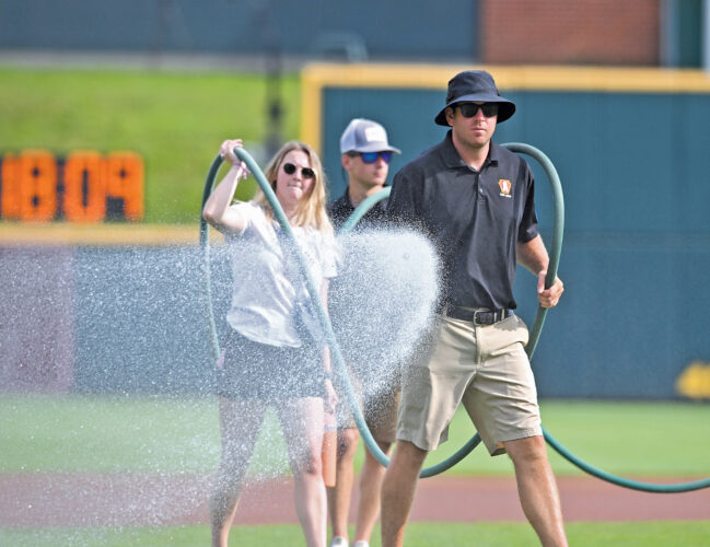 It takes a village: Grounds crew keeps Curve’s field shining | News ...